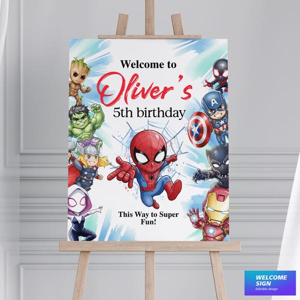 Superhero Welcome - Etsy