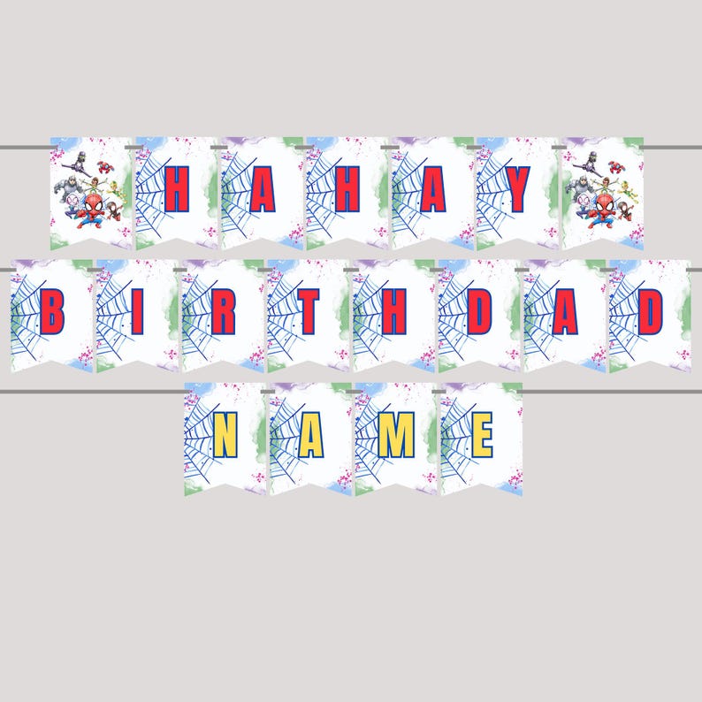 Spidey and His Amazing Friends Happy Birthday Banner, Printable ...