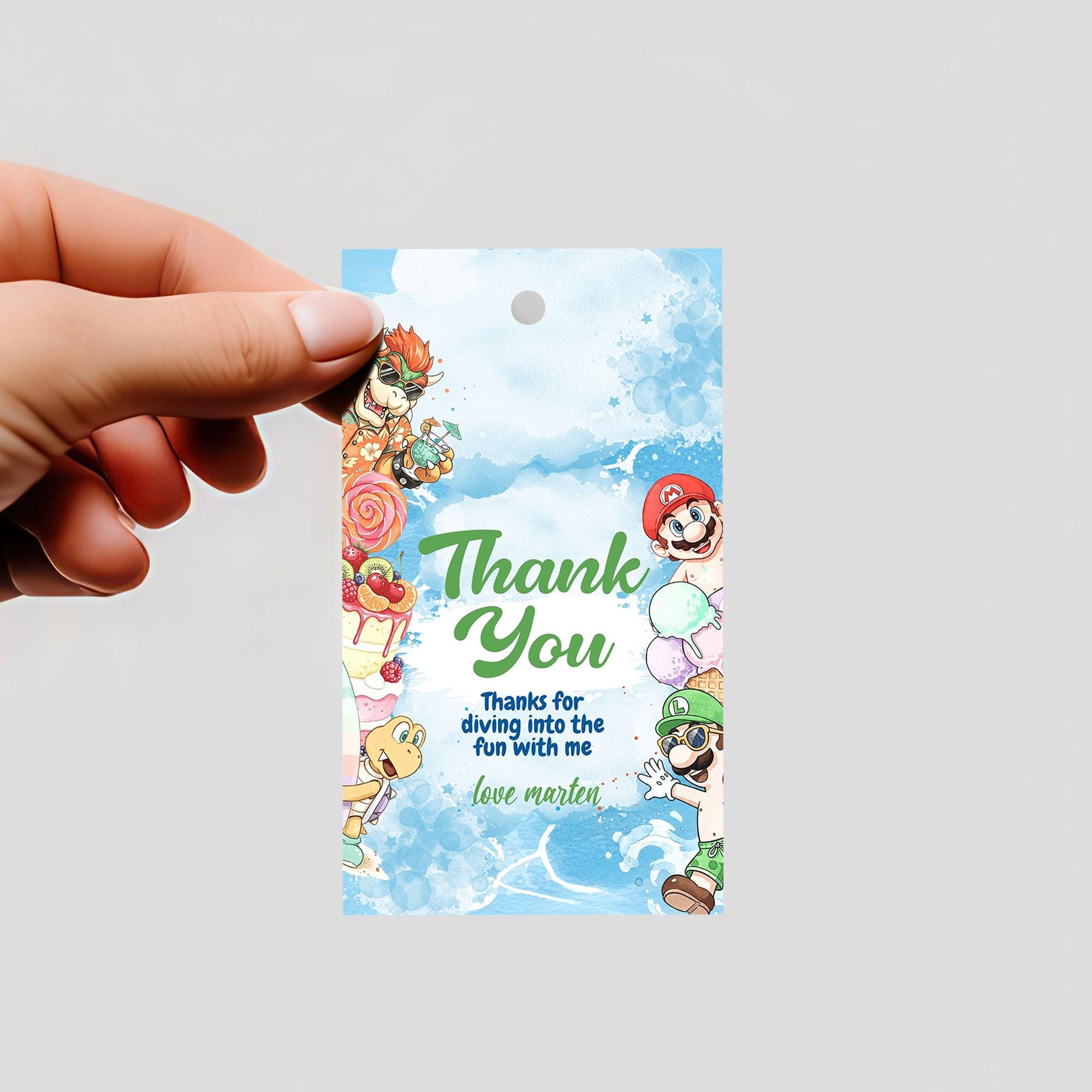 Super Mario Pool Party Invitation: Editable Birthday Canva Template ...