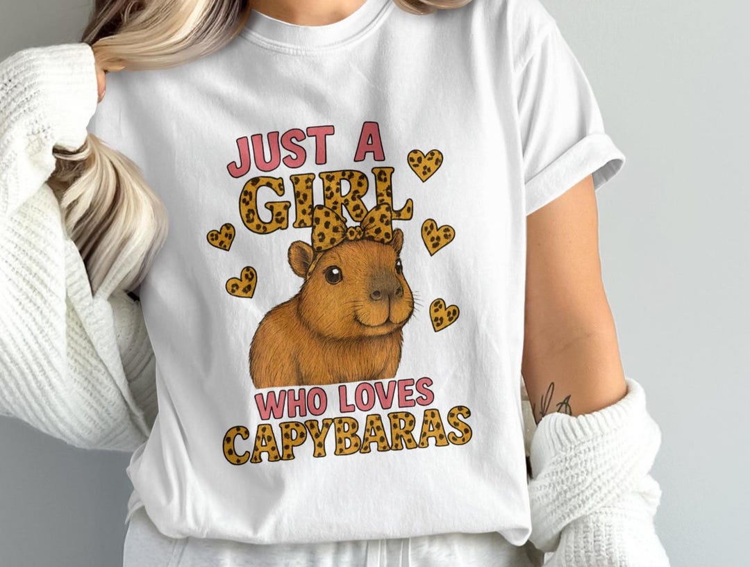 Kawaii Capybara PNG Clipart - Just A Girl Who Loves Capybaras (digital ...
