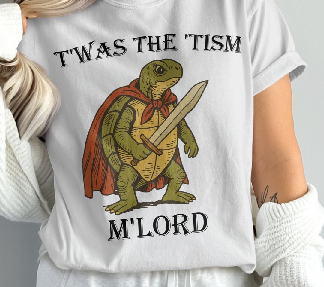 Funny Turtle Wizard Meme PNG: Neurodiversity Shirt Design (digital ...