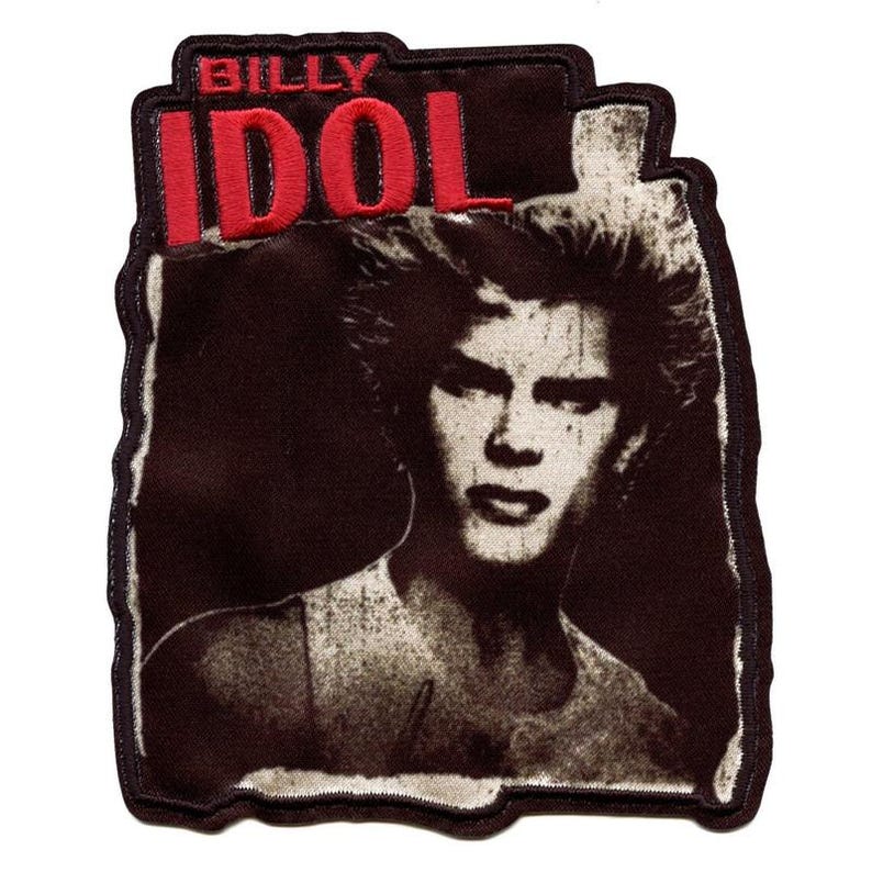 Billy Idol Poster Patch 70s Rock Icon Sublimated Embroidery Iron on C&D ...