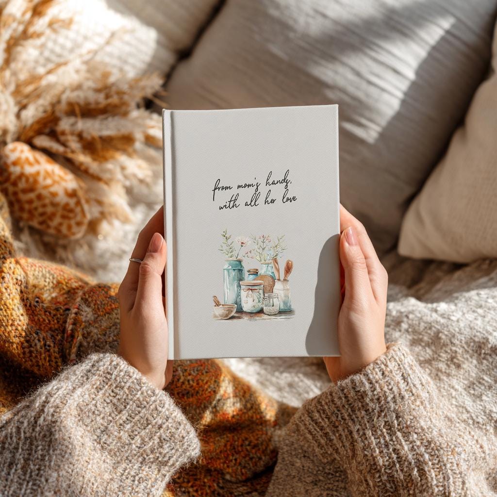 Notebook Mockup in Hands, Cozy Winter Journal, Matte Notebook, Sweater ...