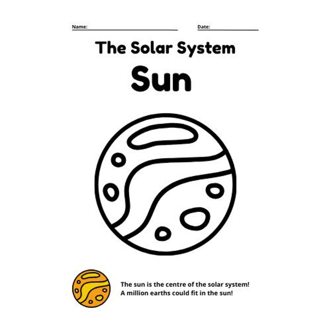 Solar System Printable Coloring Pages | Educational Space Activity for ...