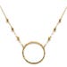 Gold Circle Necklace // XL Unity Necklace // 14K Gold Filled Circle ...