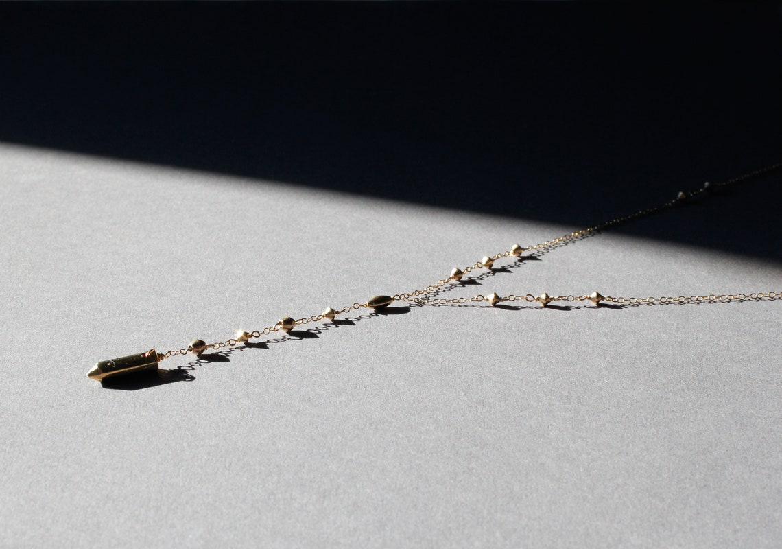 Gold Y Necklace Y Drop Necklace Y Shaped Necklace Gold | Etsy