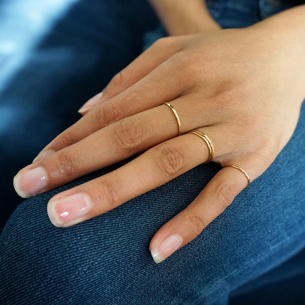 Thin Gold Ring - Etsy