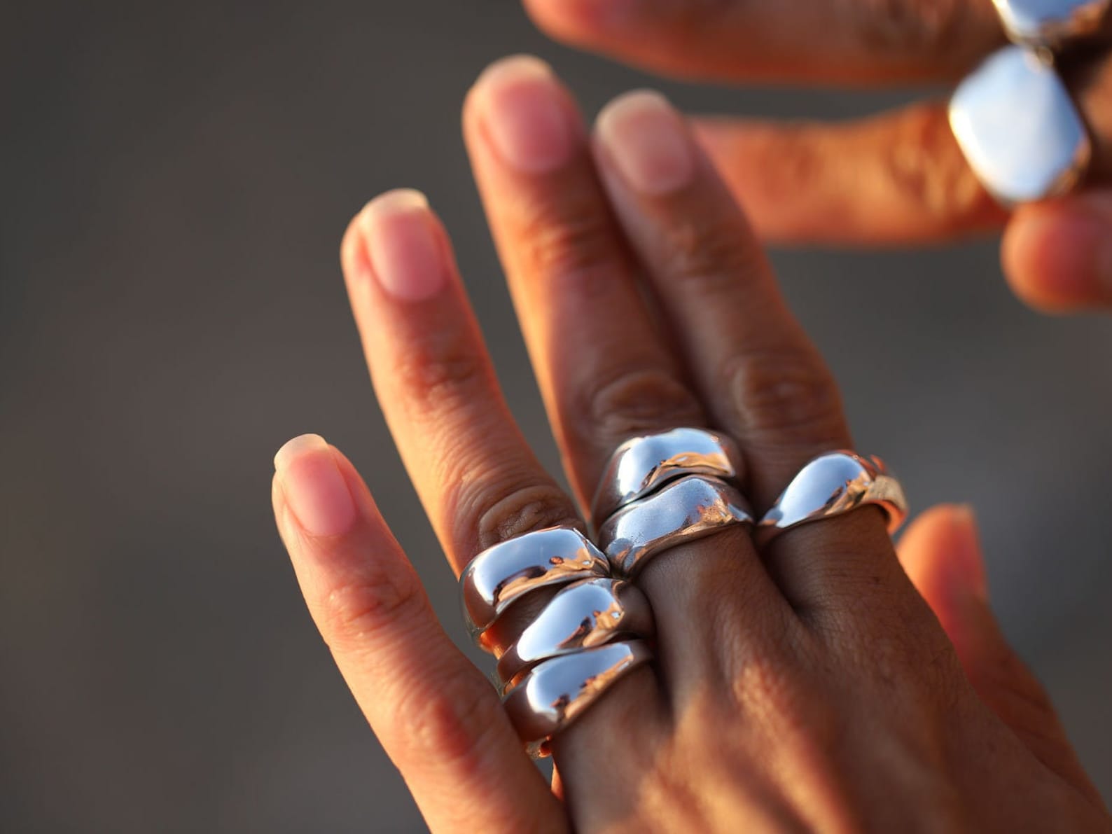 Curve Ring Sculptural Gold or Sterling Silver Chunky Statement Ring ...