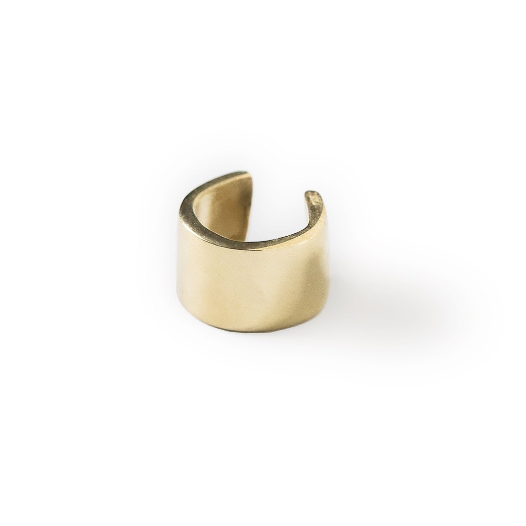 Large Cartilage Ear Cuff - Hug Hoop - Wide Cartilage Hoop in Gold or Silver for Unpierced Ear ...