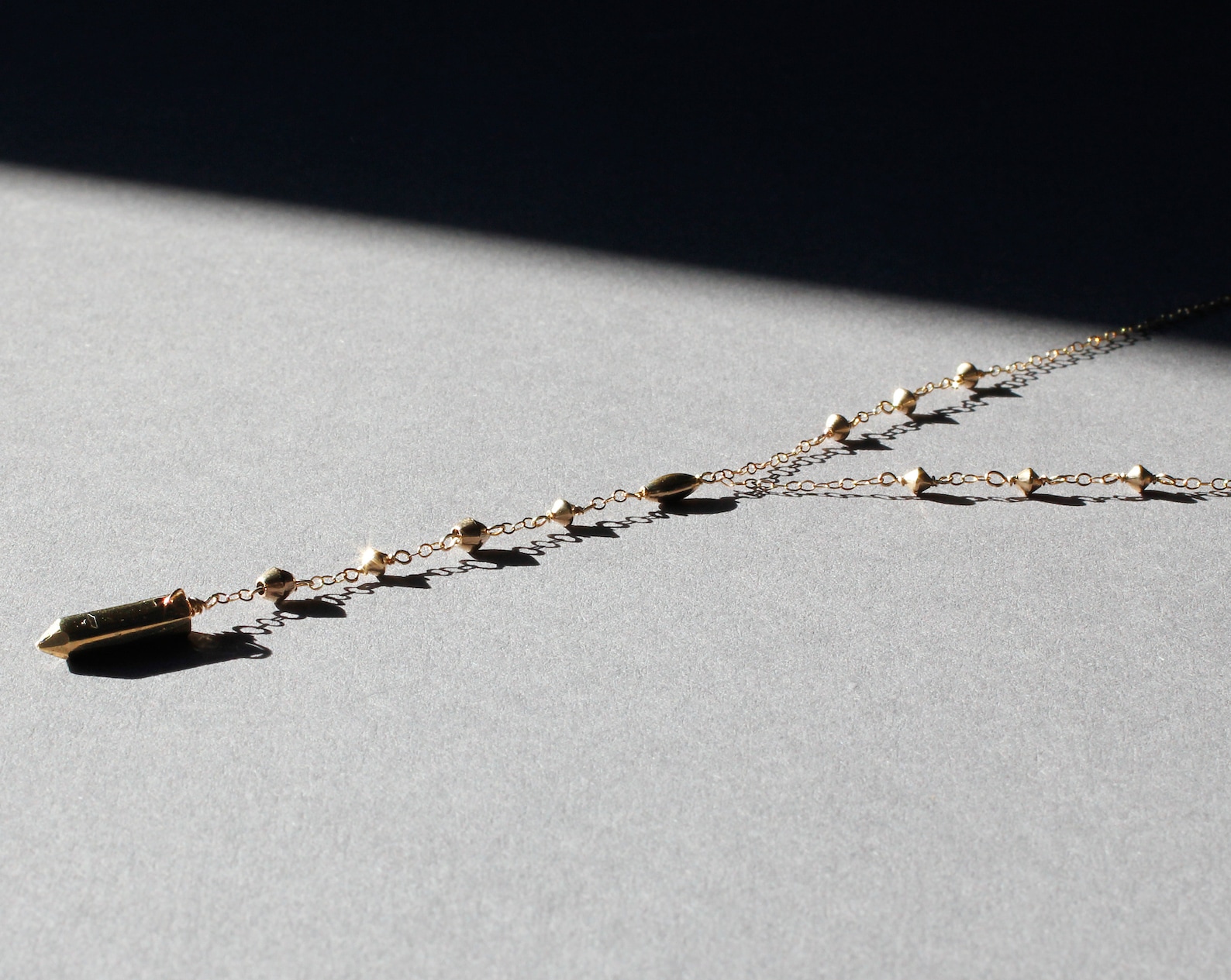 Gold Y Necklace - Y Drop Necklace - Y Shaped Necklace - Gold Worship ...
