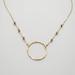 Gold Circle Necklace // XL Unity Necklace // 14K Gold Filled Circle ...