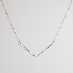 Gold V Necklace - Gold Chevron Necklace - XL Wide V Necklace - V Chain ...