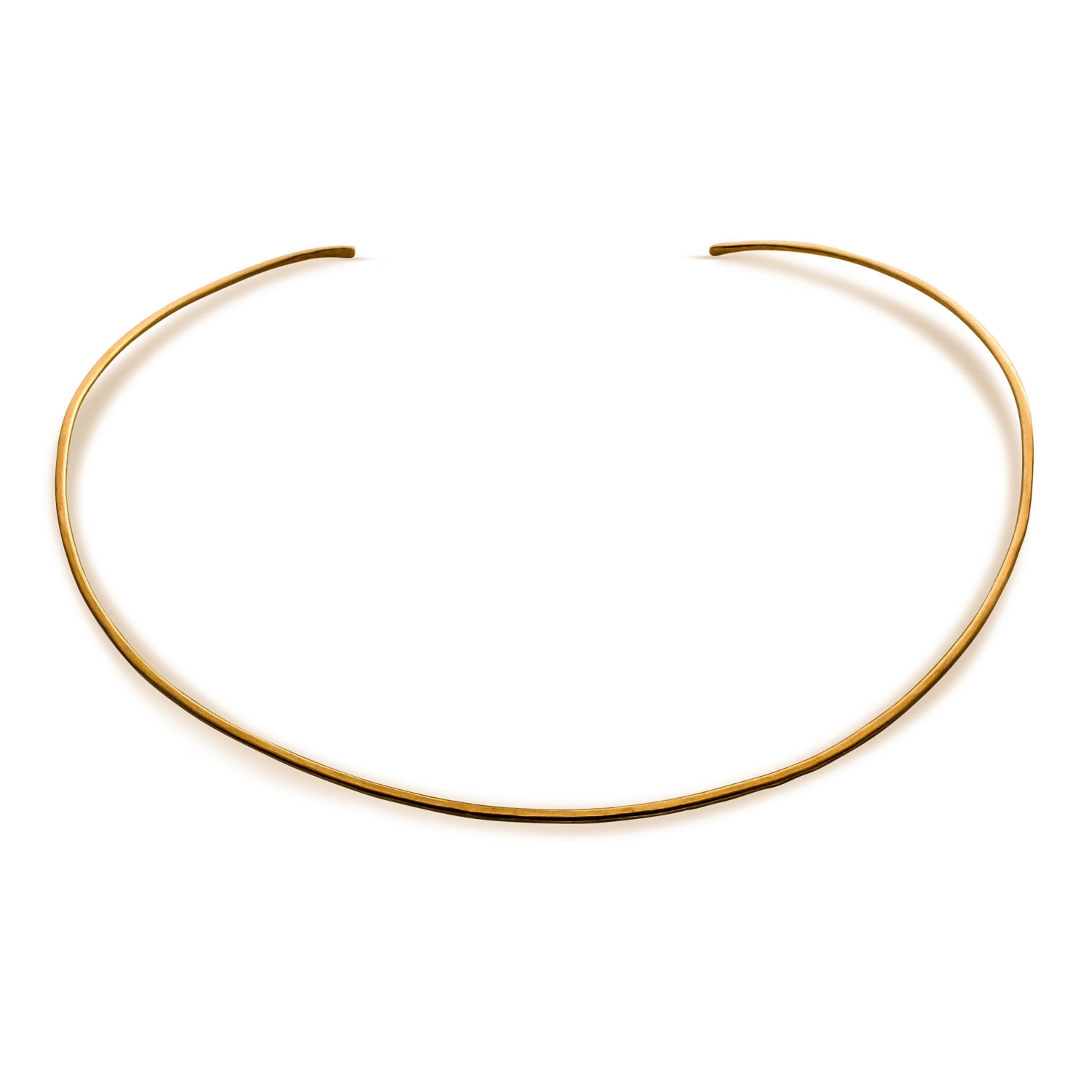 Gold Choker Collar / Cuff Choker / Gold Choker / Thin Gold Choker ...