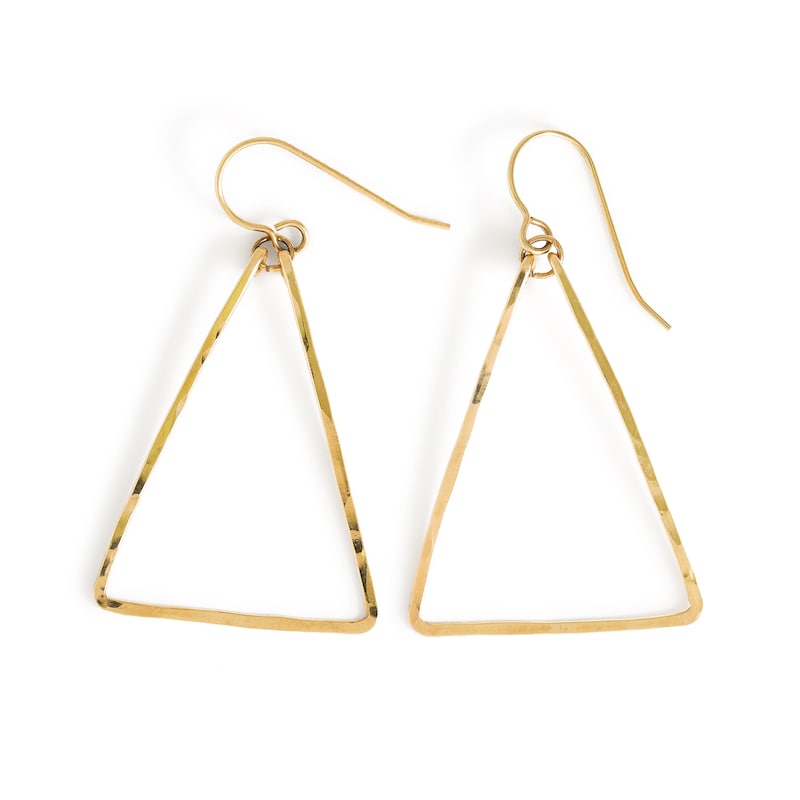 Triangle Earrings - Etsy