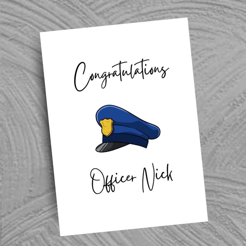 Police Thank You Cards - Etsy