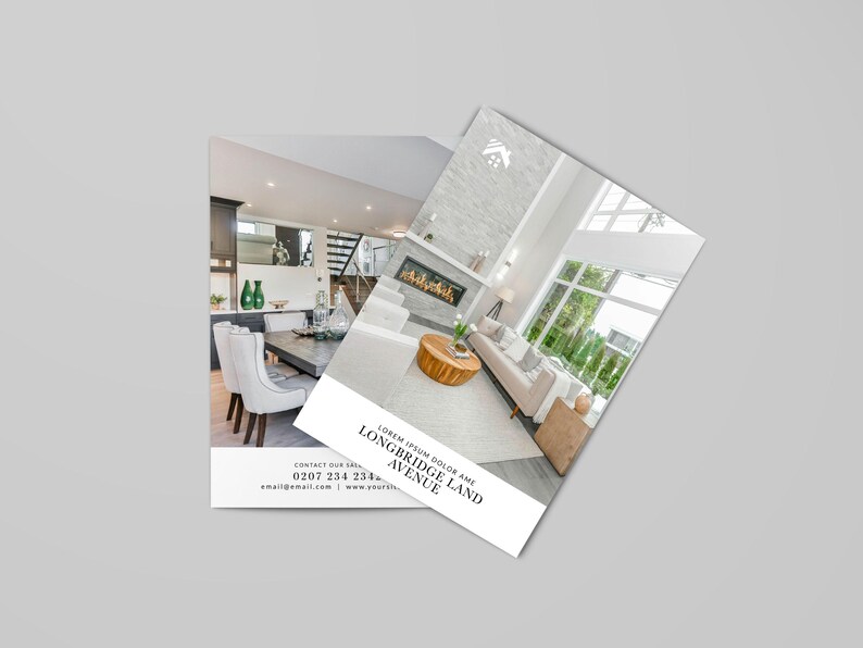 Luxury Real Estate Leaflet | Property Marketing Flyer | Open House ...