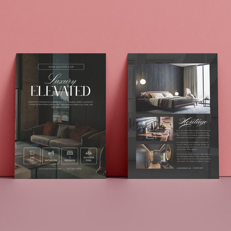 Luxury Real Estate Brochure | Property Marketing Flyer | Dubai Realtor ...