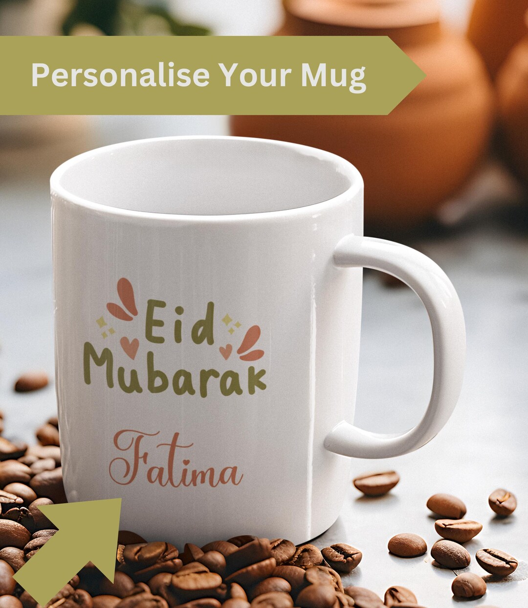 Eid Mubarak Mug, Islamic Ramadan Tea Cup, Muslim Holiday Gift, Islamic ...