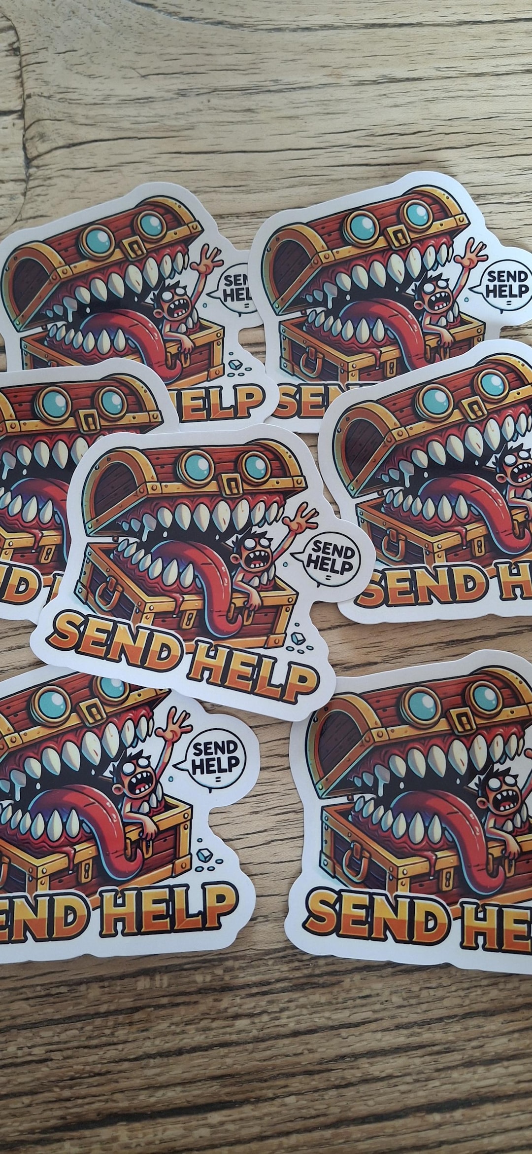 Mimic Chest Vinyl Sticker: Funny Dnd RPG Laptop Decal - Etsy
