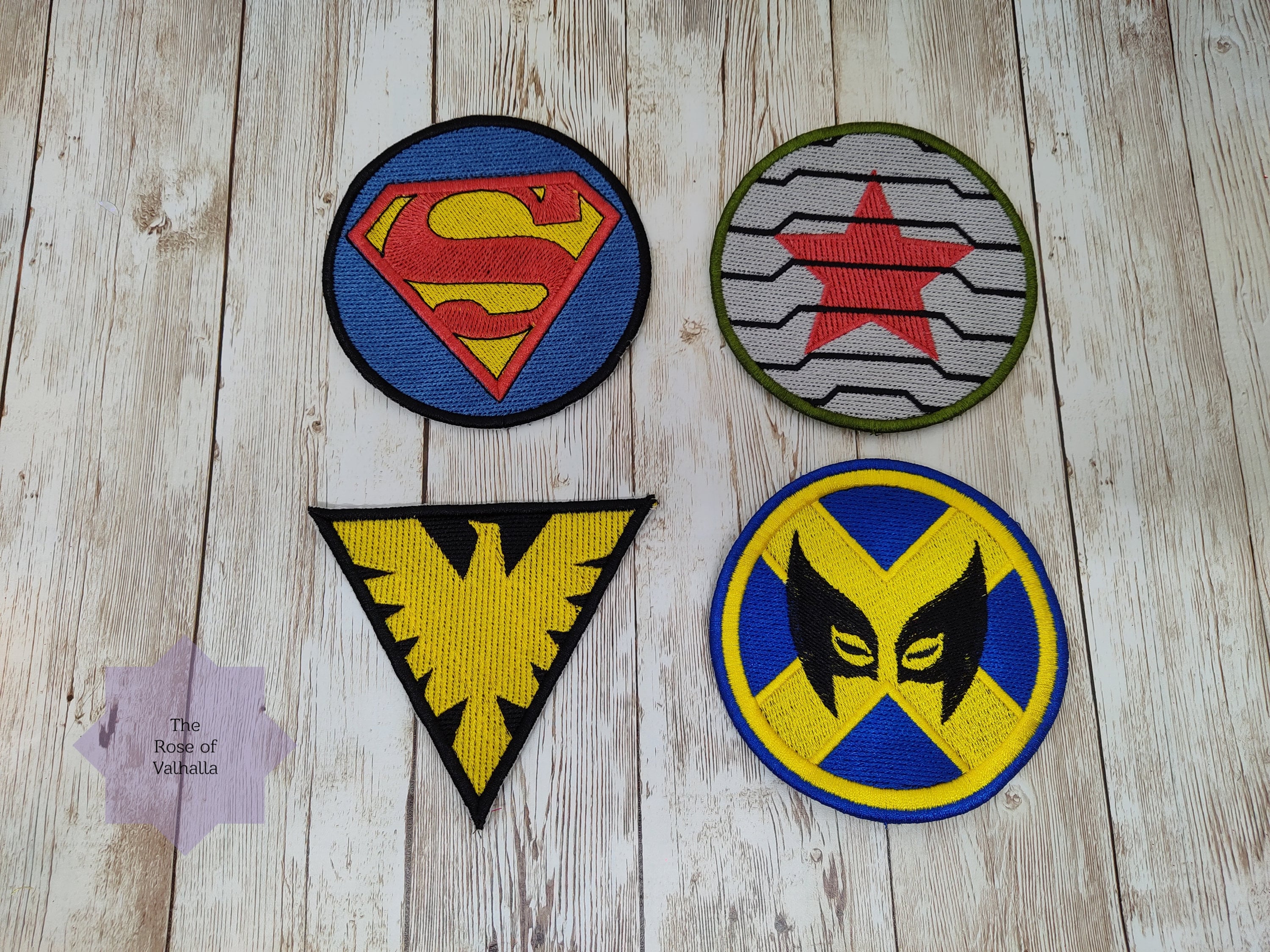 Superhero Patches DC and Marvel Embroidered on Black Canvas - Etsy UK