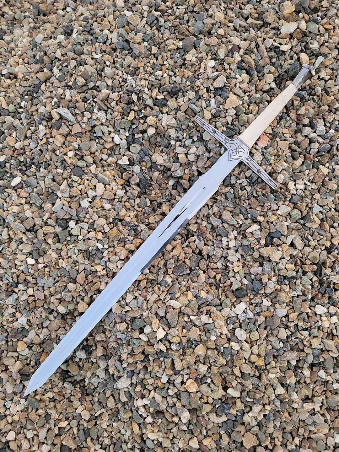 Stainless Steel 39 Geralt of Rivia Witcher Silver Sword From the ...