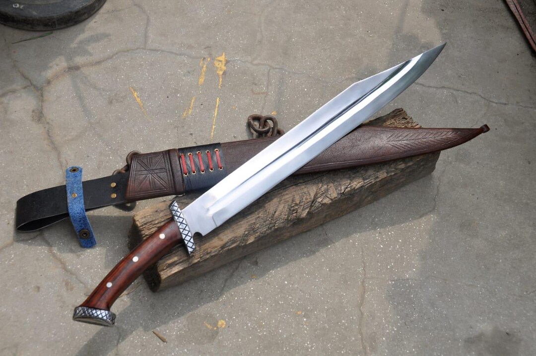 Handmade Long Seax-18 Inches Seax Sword-hand Forged Seax Sword-carbon ...