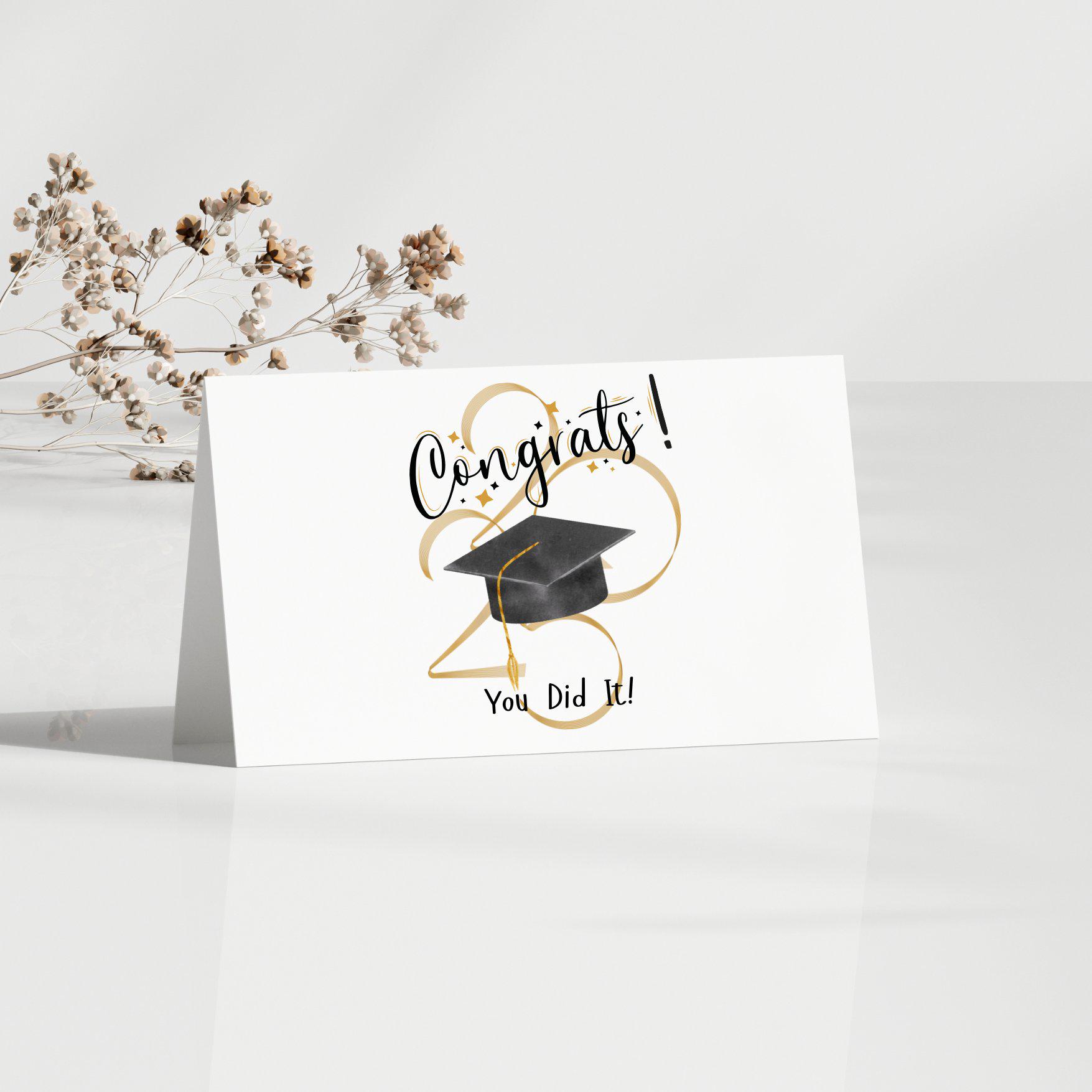 Congrats Printable Graduation Card: Class of 2025, 3 Sizes (PDF ...