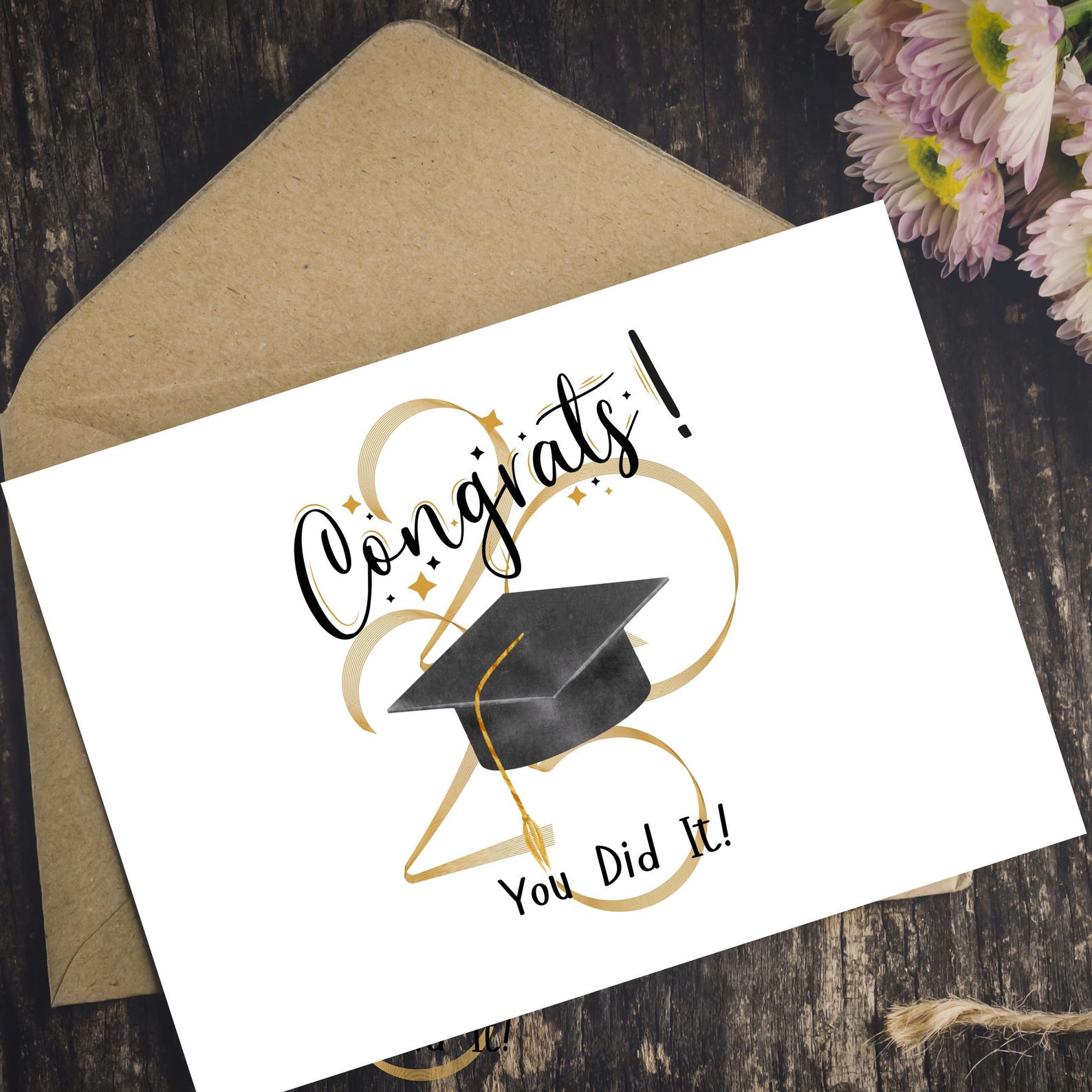 Congrats Printable Graduation Card: Class of 2025, 3 Sizes (PDF ...