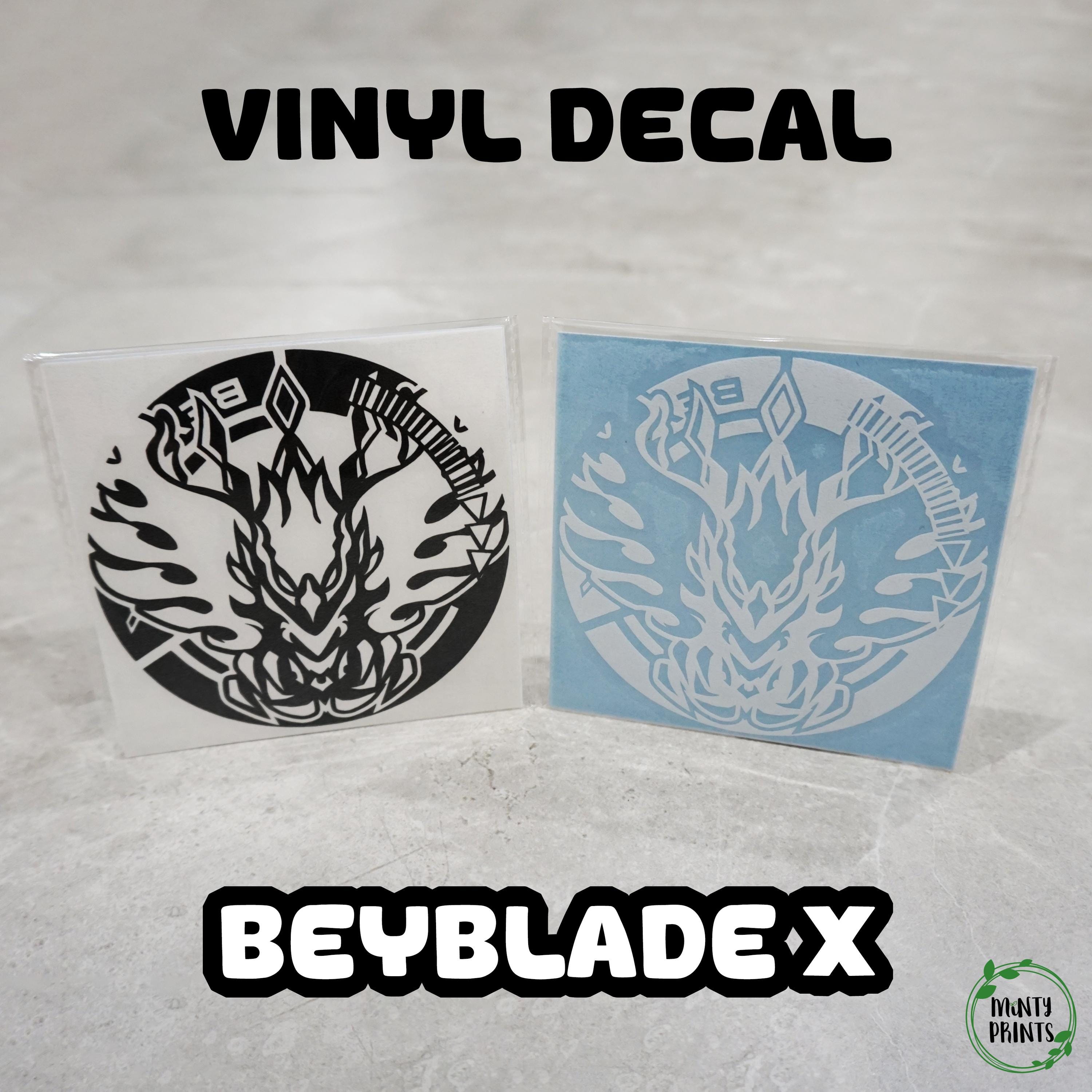 Beyblade X Gear Chip Vinyl Decals - Etsy