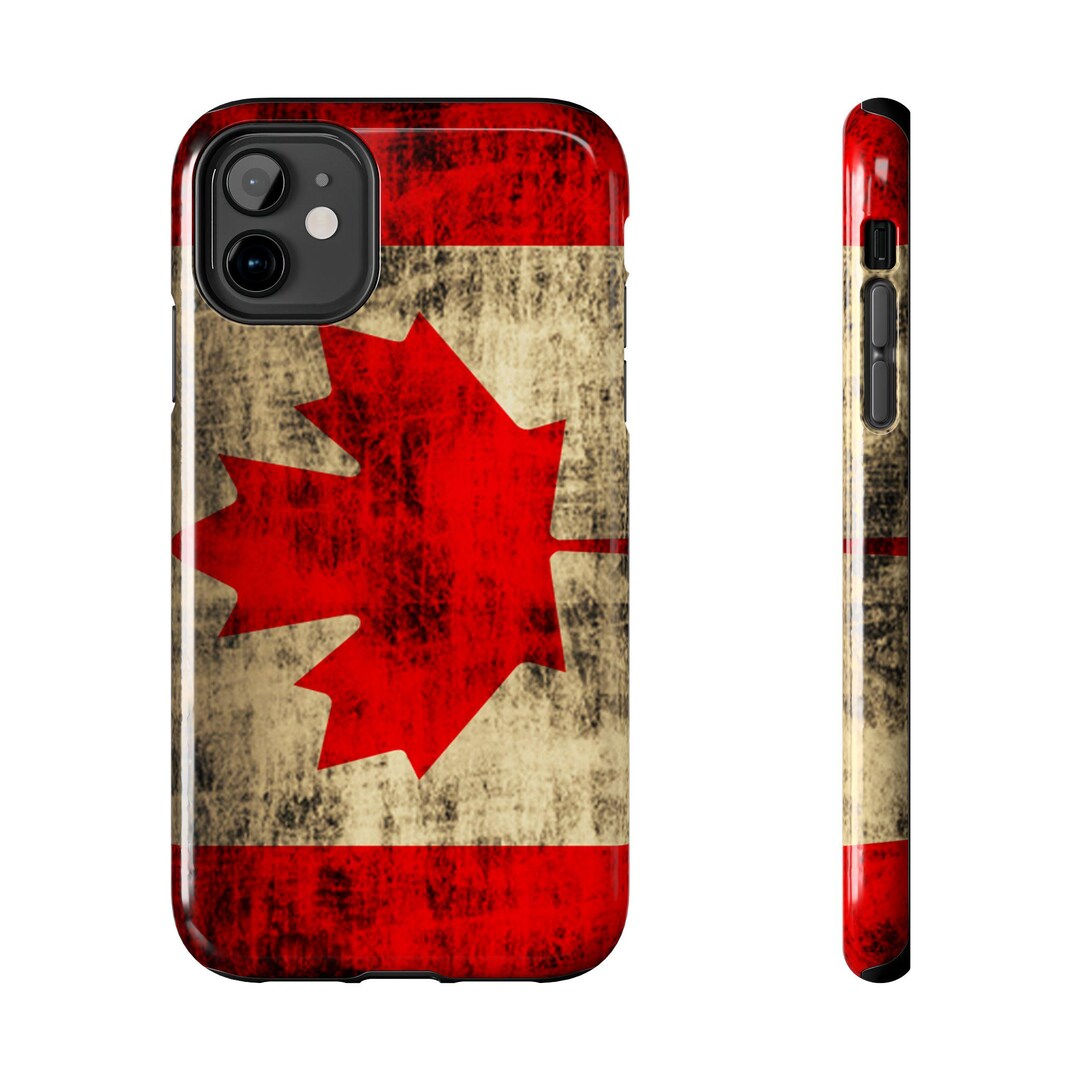 Distressed Canadian Flag Phone Case | Maple Leaf Tough Case - Etsy