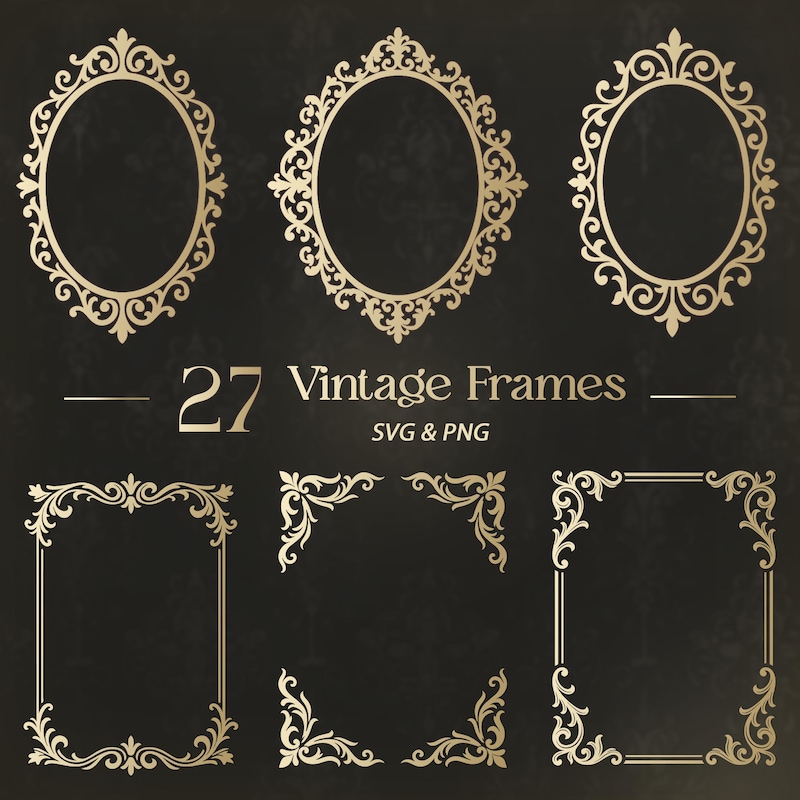 Gold Ornamental Frame - Etsy