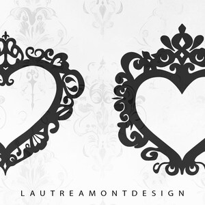 Gothic Heart Clipart PNG - Dark Romantic Frames, Victorian Baroque ...