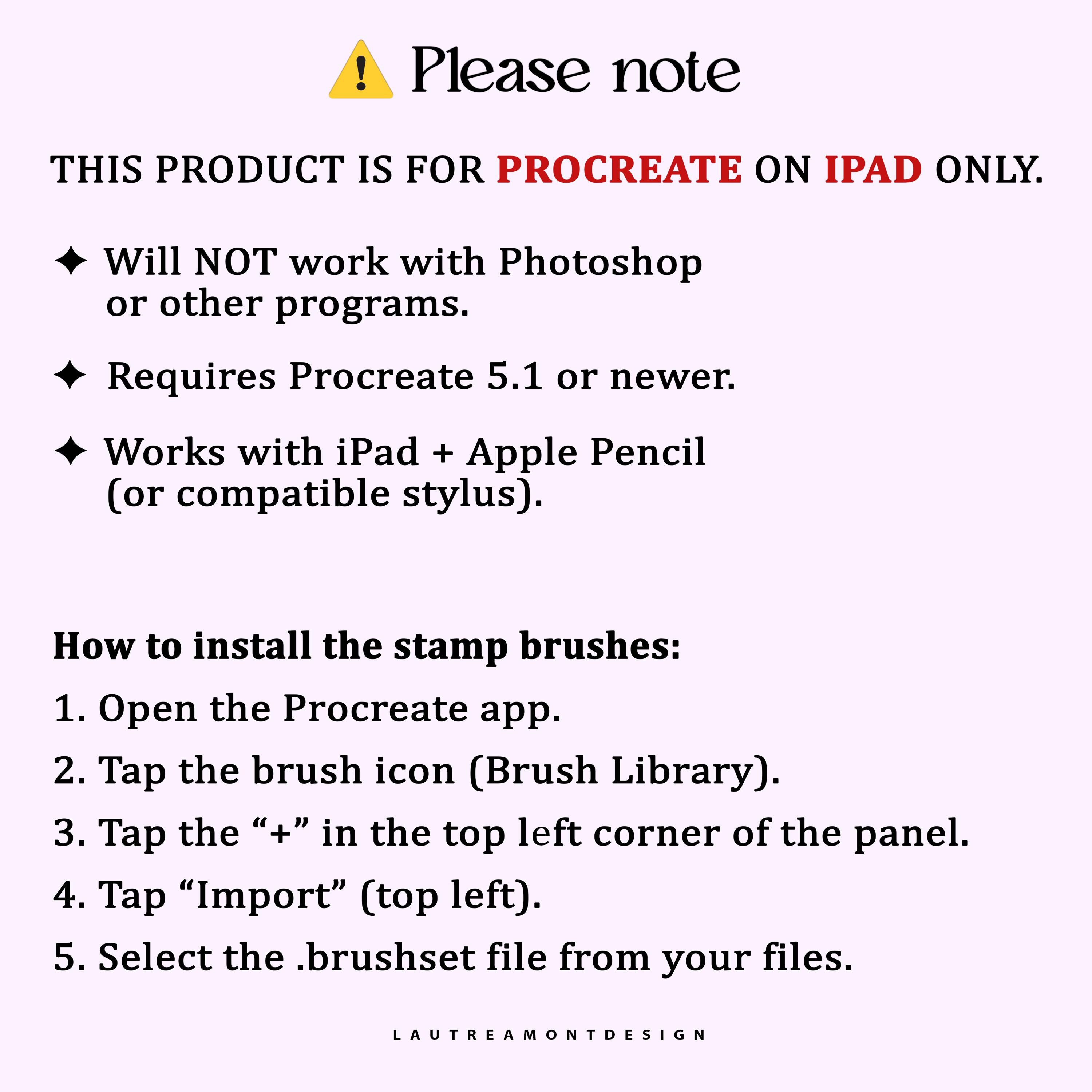 Botanical Procreate Brushes – 41 Hand-drawn Floral & Herb Stamps, Line ...