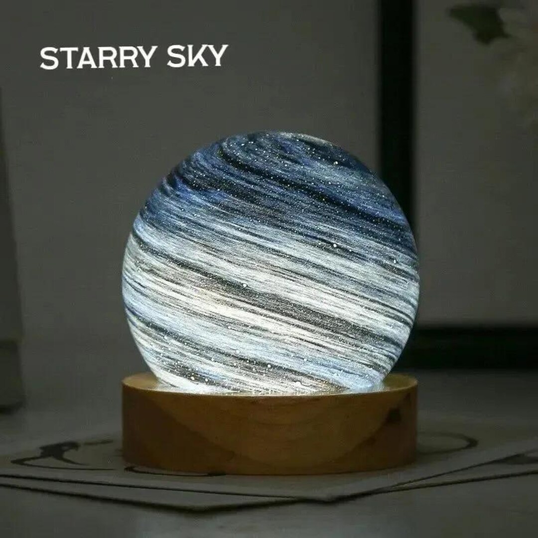 Personalized Planet Night Lamp | Galaxy Crystal Ball Decoration | Desk ...