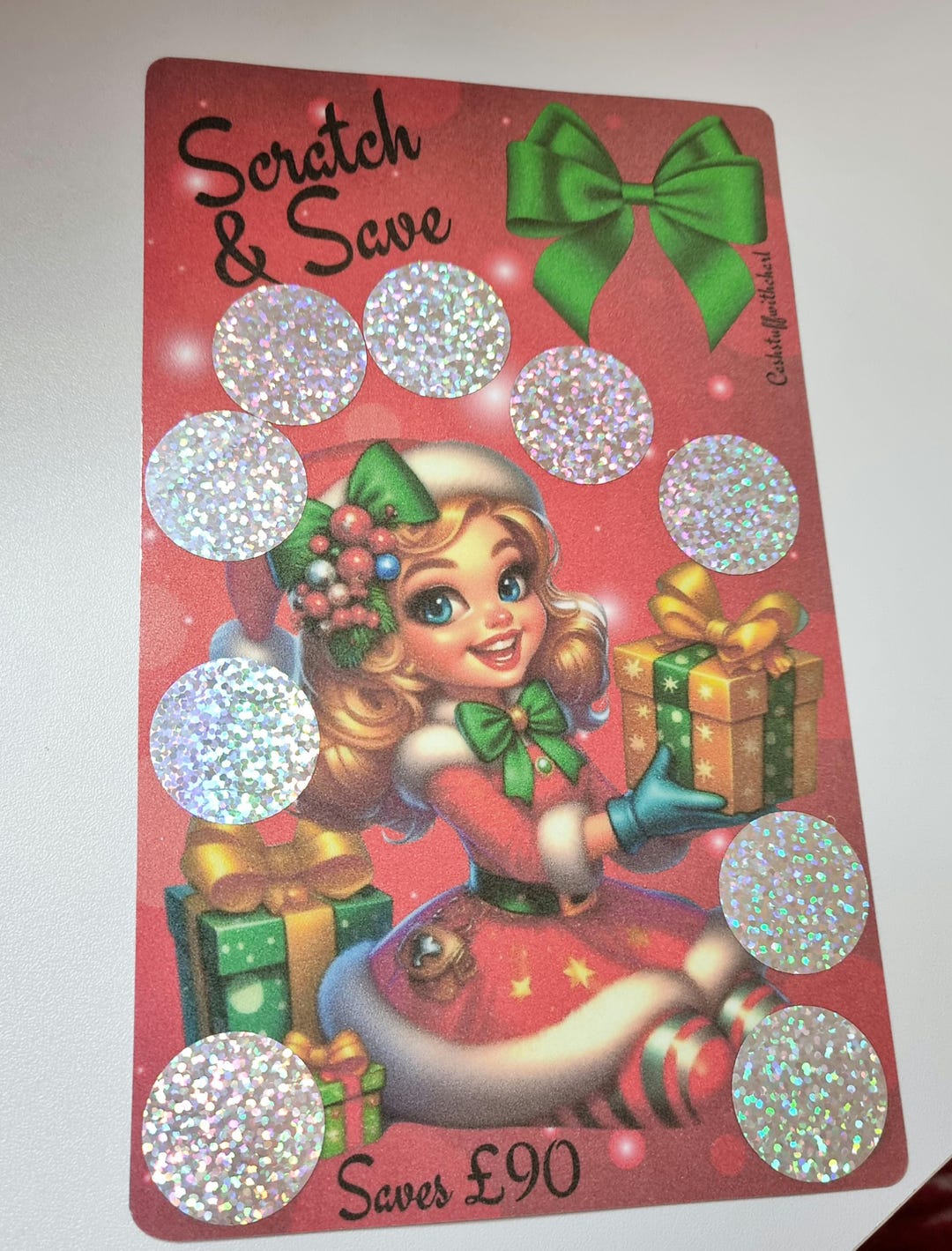 Scratch & Save Saving Challenge Trackers. Variety of Designs/occasions ...