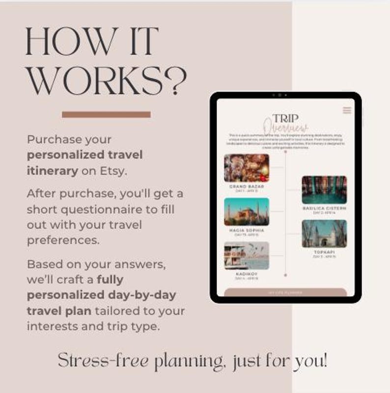 Personalized 3 Days Travel Itinerary – Custom Trip Planner, Tailor-made ...