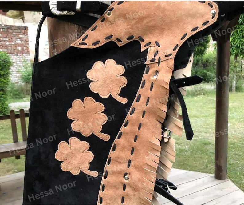 Chaparreras de rodeo de cuero hechas a mano / Chaparreras vaqueras ...