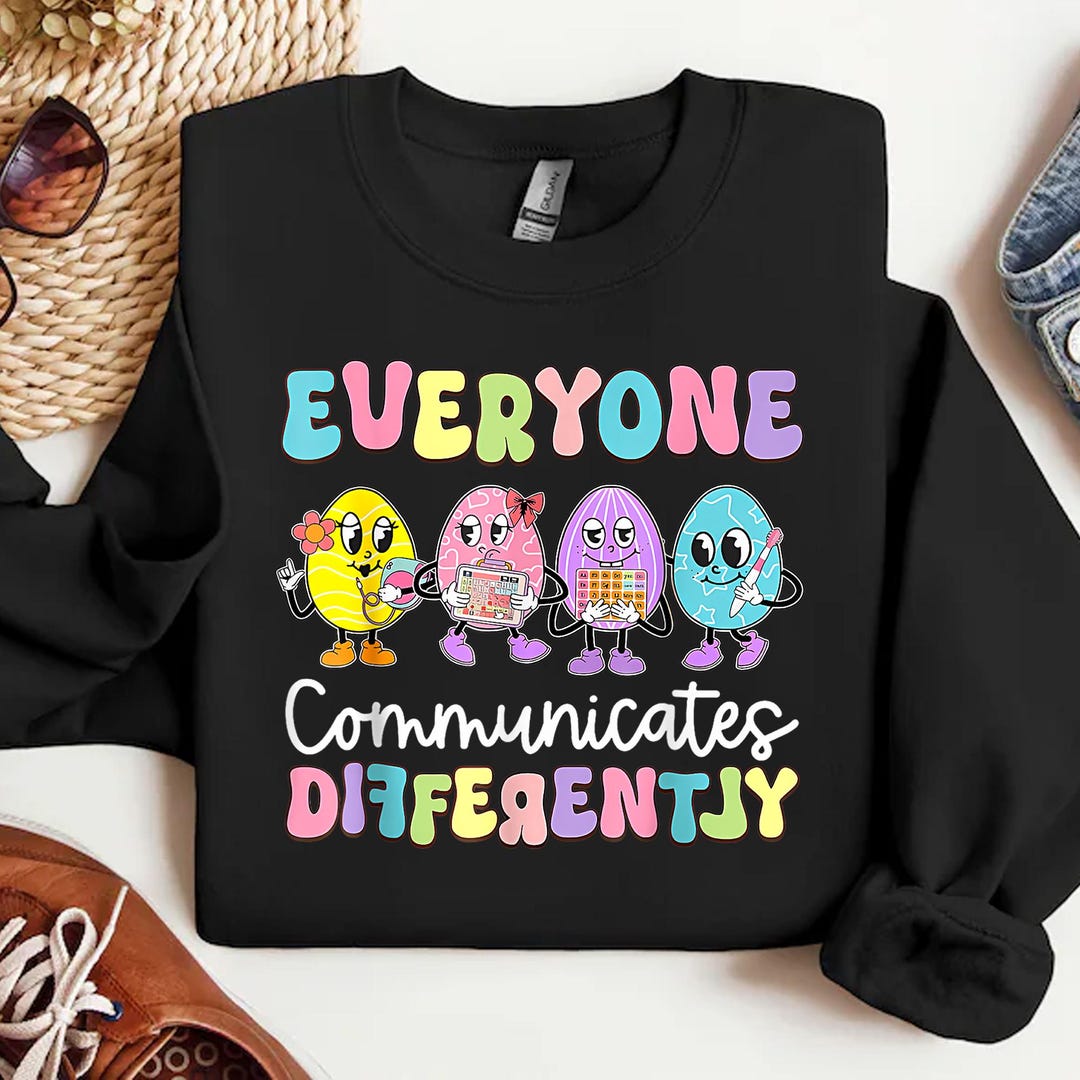 Everyone Communicates Differently Png, SLP Easter Png, Speech Pathology ...