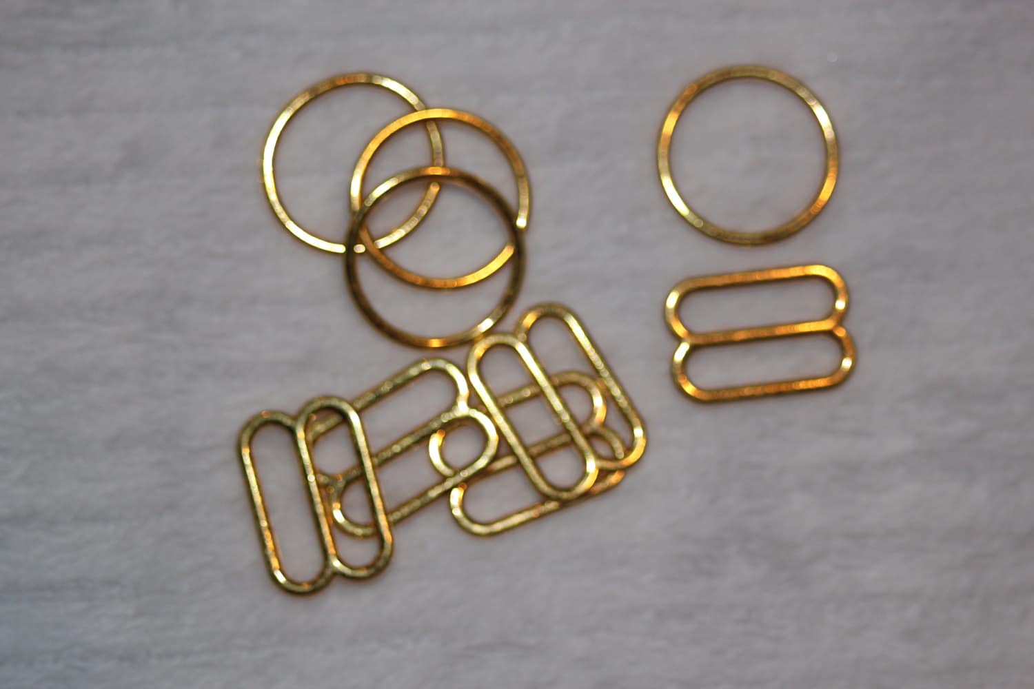 36 pieces 18 sets Gold Metal bra strap adjuster Tri Glide | Etsy