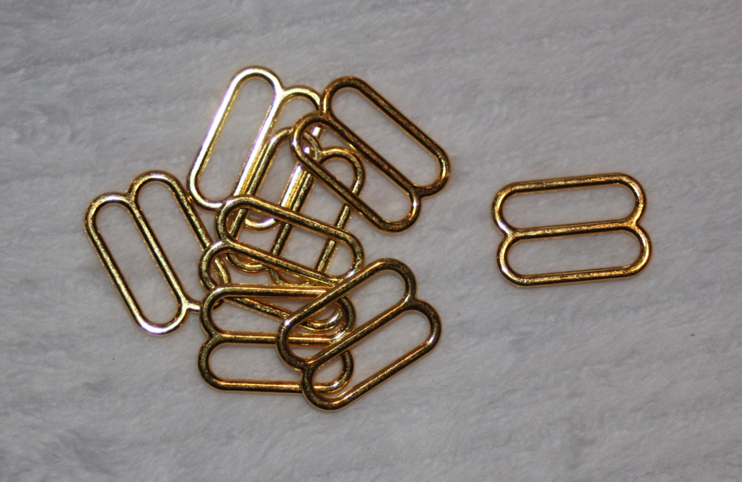 36 pieces 18 sets Gold Metal bra strap adjuster Tri Glide | Etsy