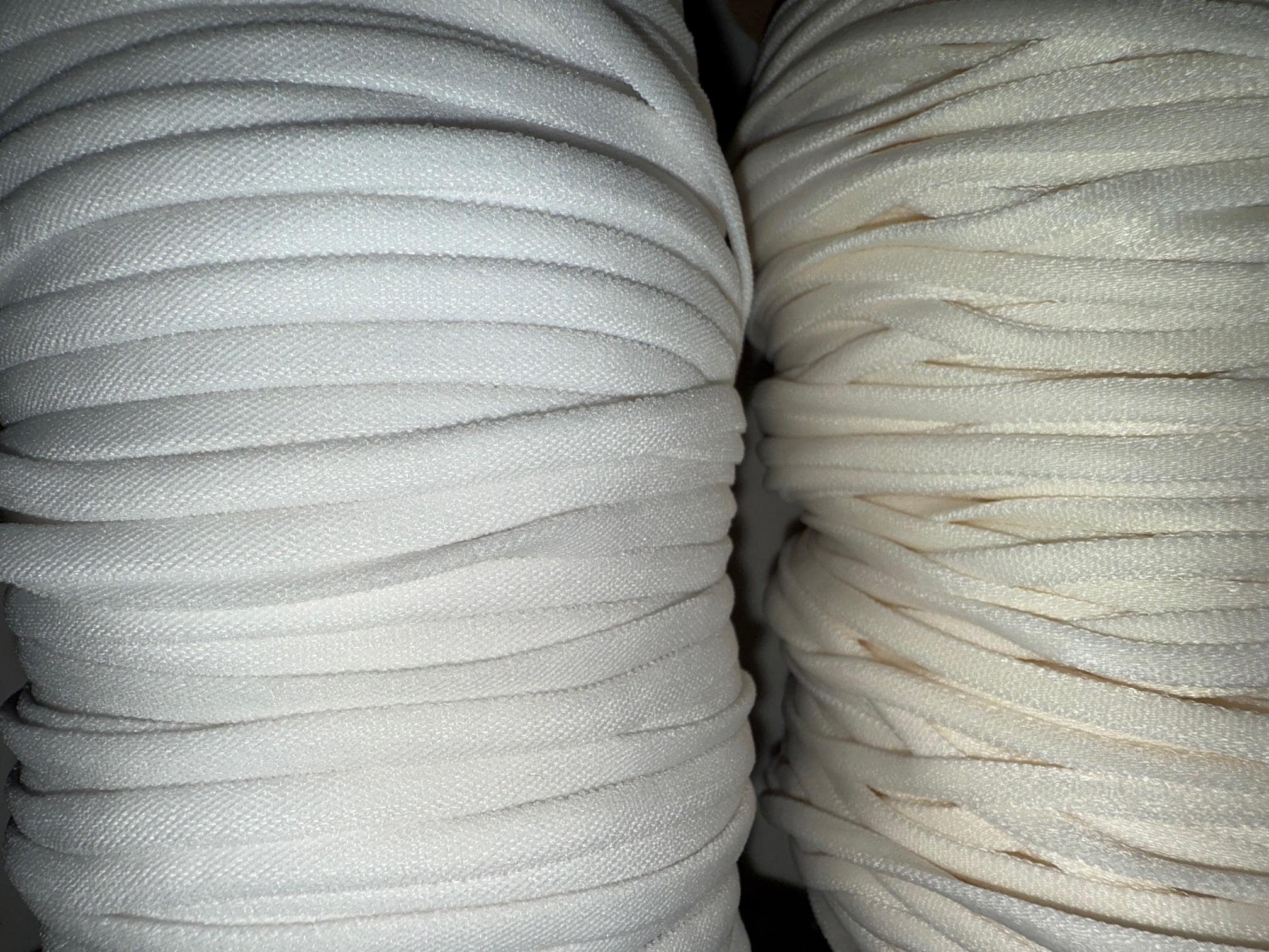 10 Cream OR White Flat Cord Cording Strap String Ties Corset 3/16" Wide ...
