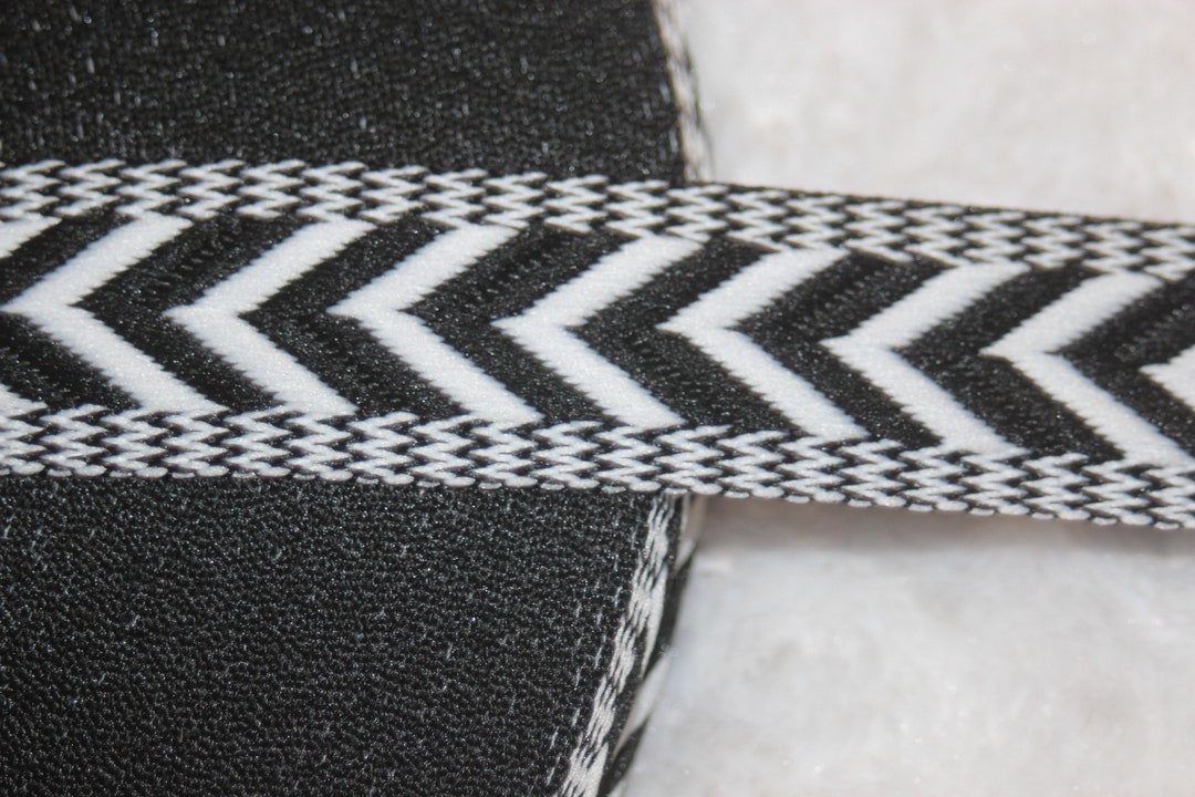 5 Yards Black White Reversible Aztec Arrow Woven Sewing Craft Ribbon ...