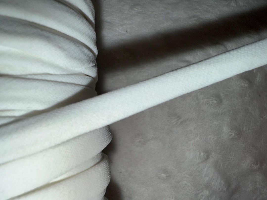 13.5 Yards White Bridal Spaghetti Strap Tube String Tubular Hollow Non ...
