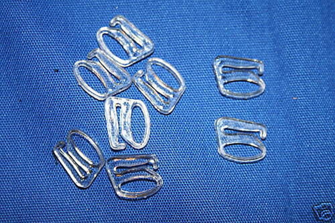 Lot 60 (5 Dozen) Clear Plastic BATHING Swim SUIT Garter Bra S Hook ...