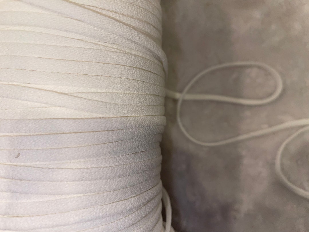 10 Yards Cream Ivory Spaghetti Strap Tube Tubular Hollow Non Stretch ...