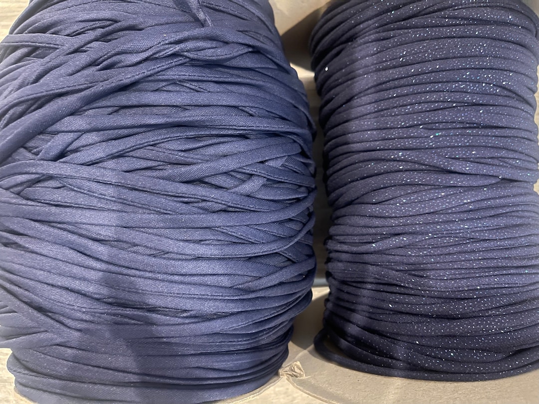 10 Yards Navy Blue Spaghetti Strap Tube Tubular Hollow POLY Ties Plain ...