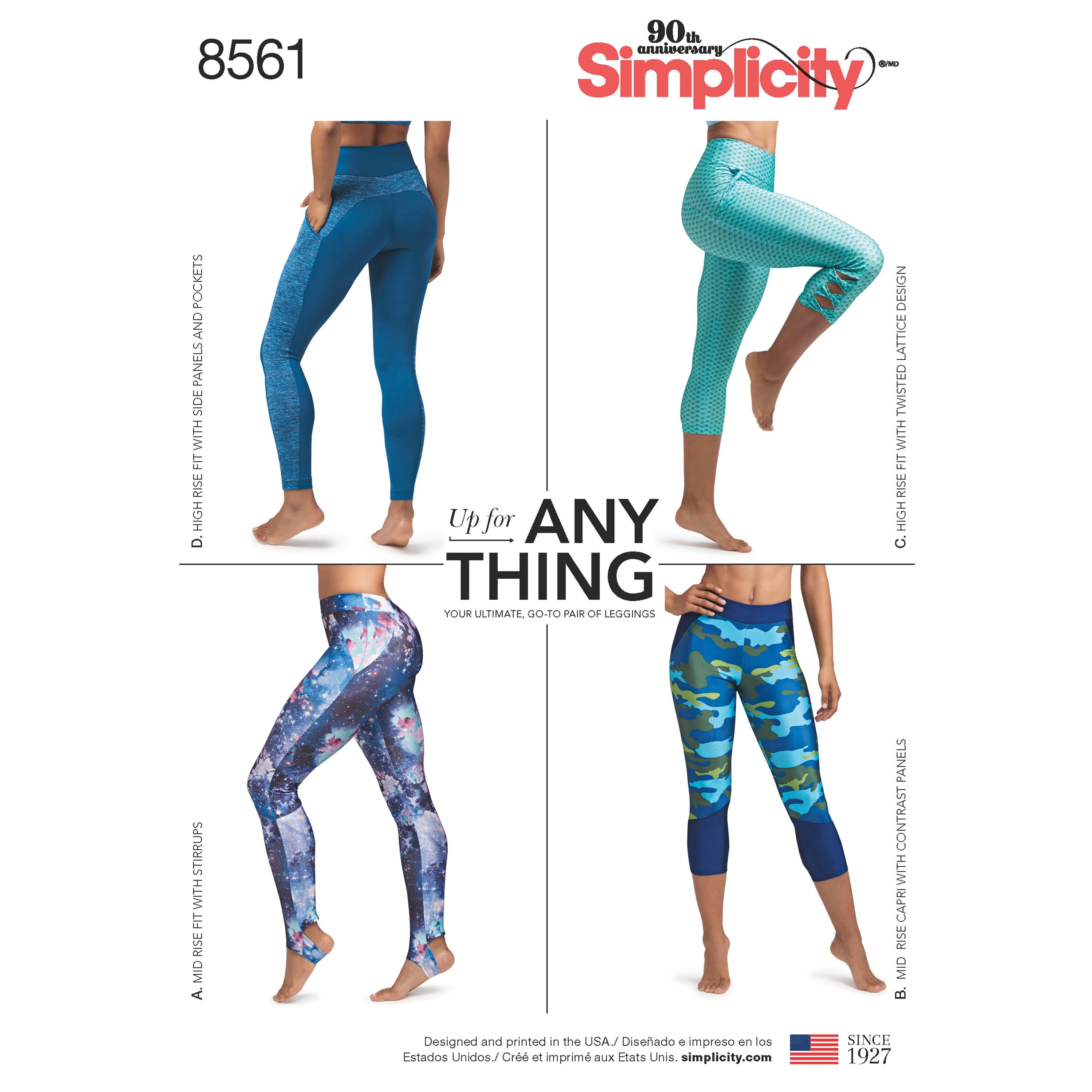 Uncut Simplicity Sewing Pattern 8561 Misses' Knit Workout - Etsy