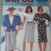 UNCUT Vintage Burda 6966 1980s Misses Blazer Skirt & Top Sewing Pattern ...