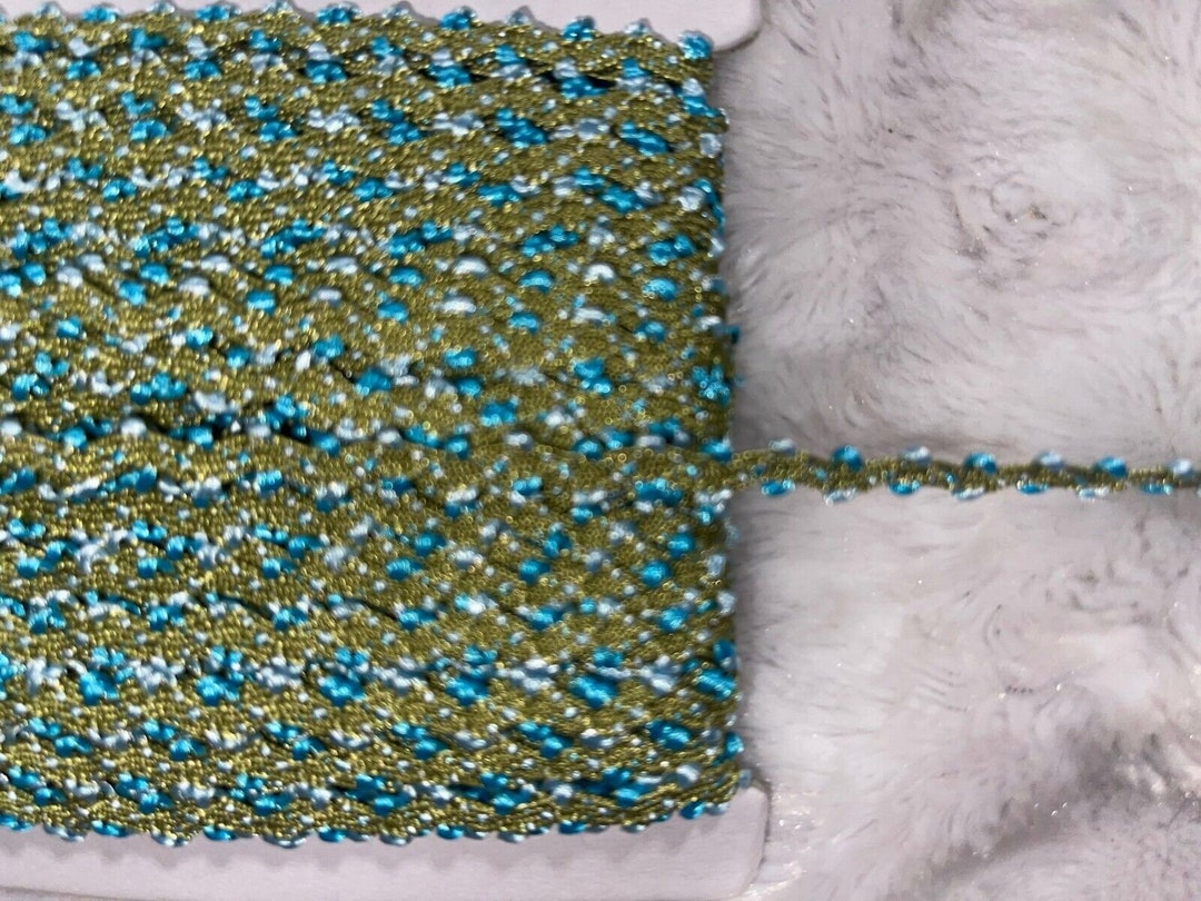 Wholesale 27.5 Yards Roll Olive Green Turquoise Baby Blue Ric Rac ...
