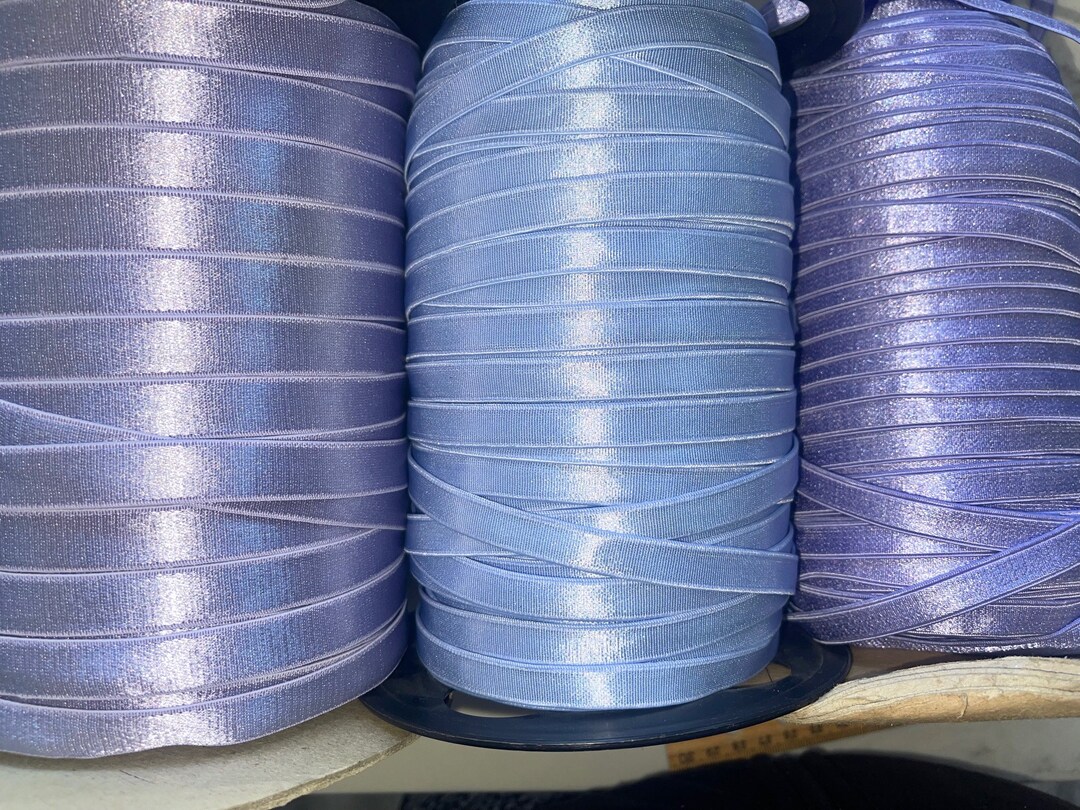 Lavender Lilac Periwinkle Flat Shiny Lingerie Satin Bra Strap Mask ...